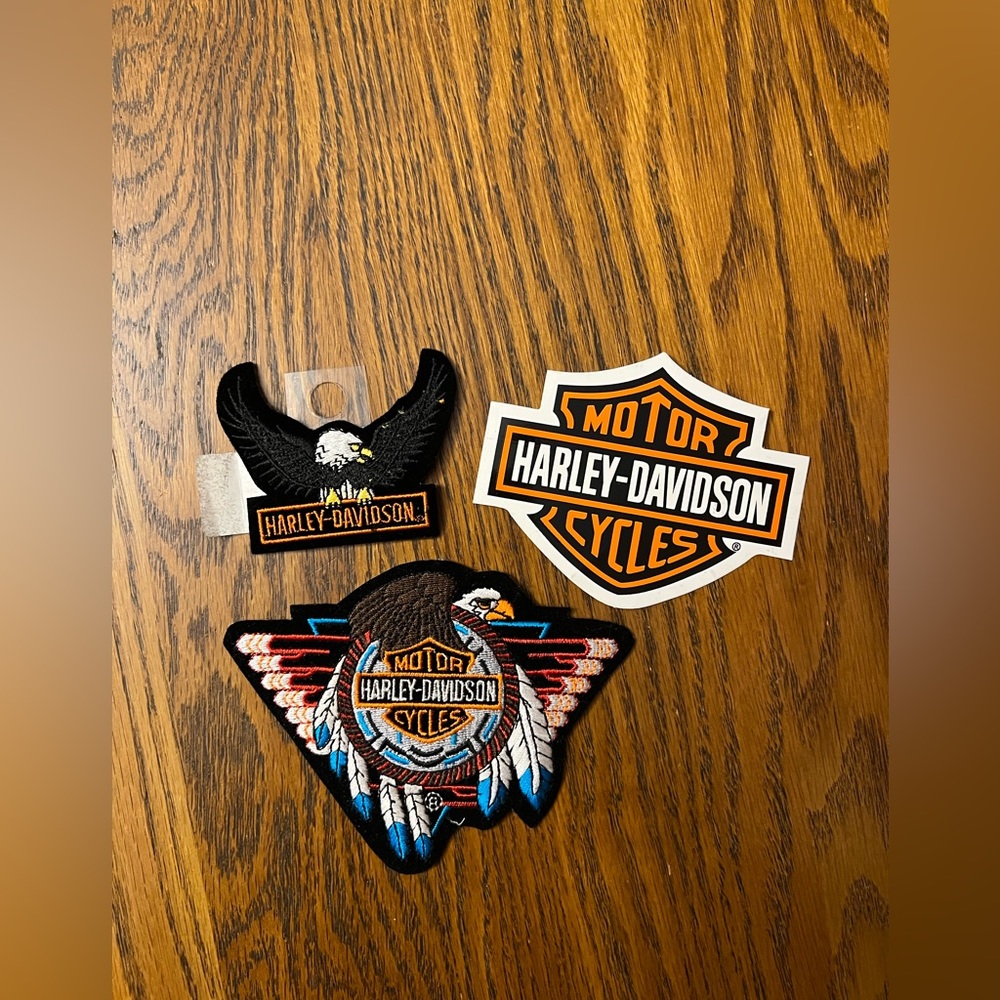 Harley Davidson Hog Embroidered Motorcycle Patch & St… - Gem